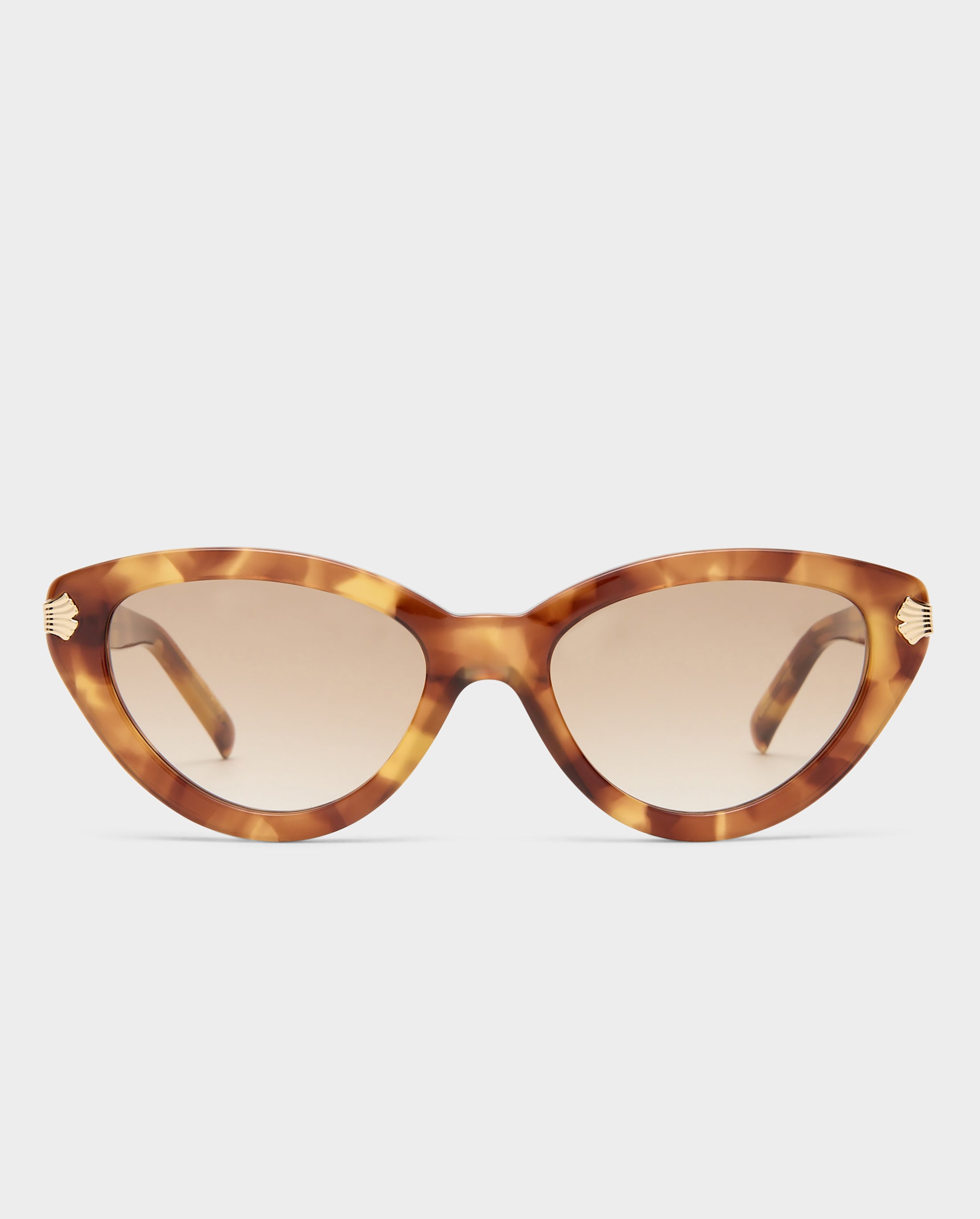 The Imogen Caramel Tort Female Cat-Eye Sunglasses | Luv Lou